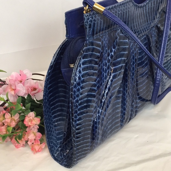 J.Renee | Bags | Vintage Blue Renee Shoulder Bag | Poshmark